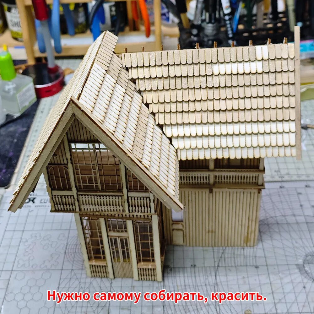 Cor 1/35 сборная модель дома диорама — фото 1