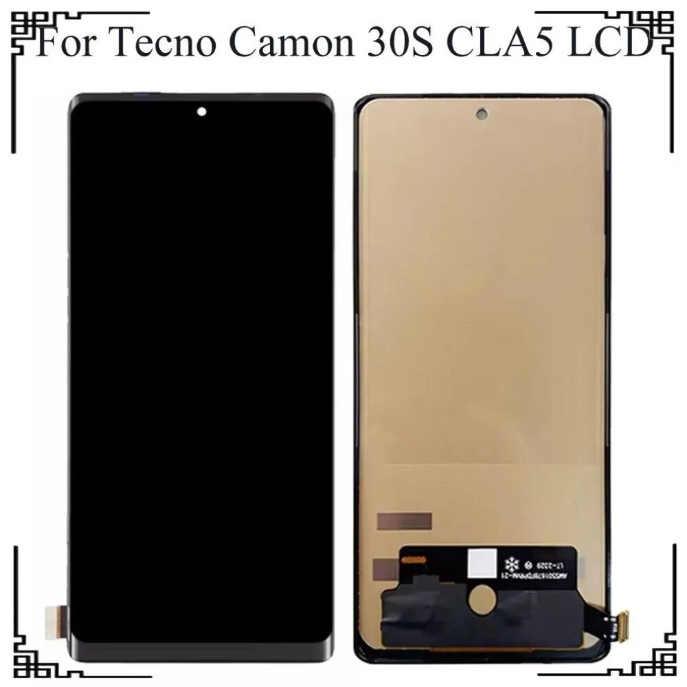 Дисплей на For Tecno camon 30s CLA5 TFT в сборе с тачскрином Черны