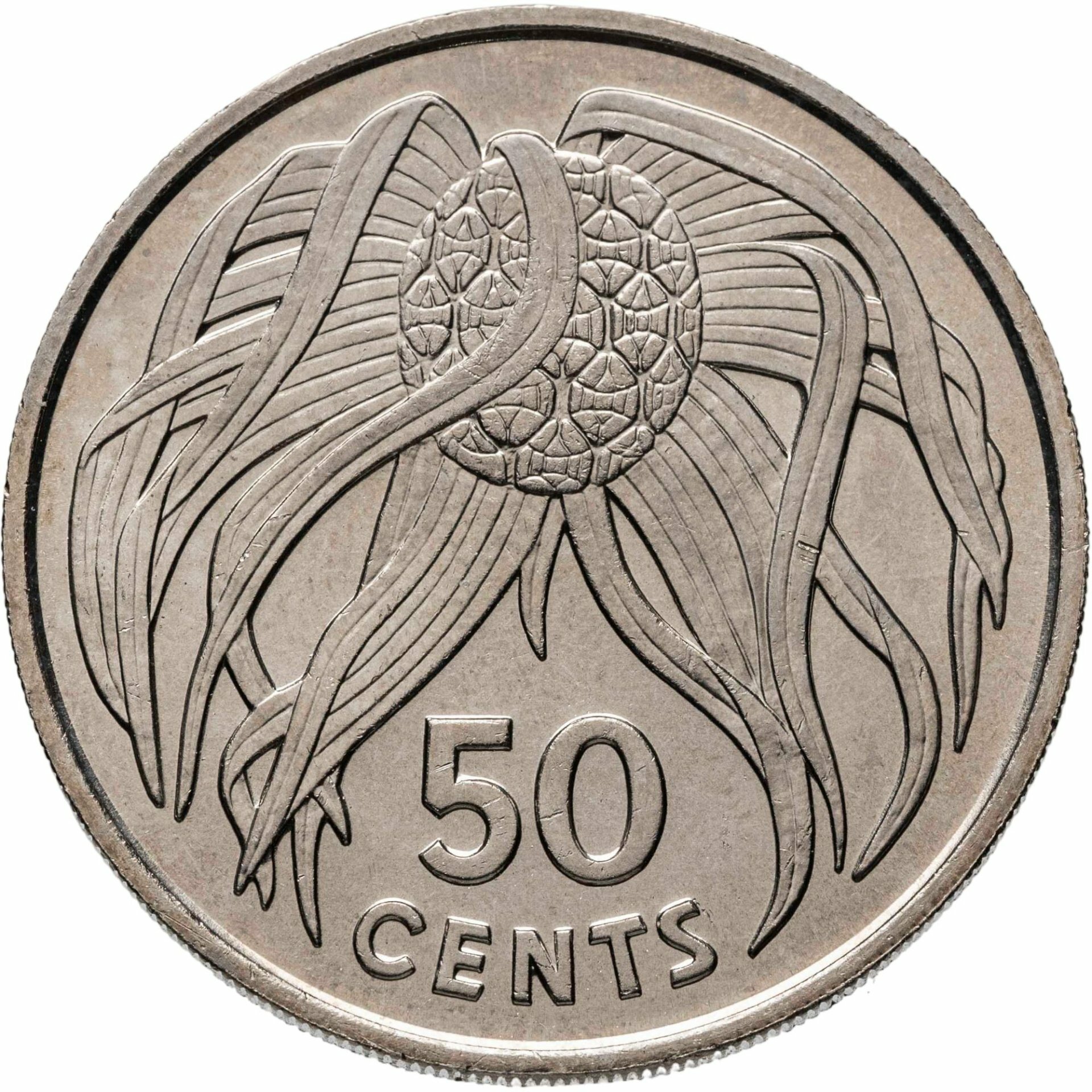 Кирибати 50 центов cents 1979, Мельхиор медь-никель, в сохранности AU-UNC