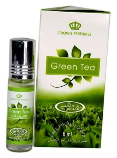 Зелёный Чай роллер 6 мл унисекс - масляные духи Al Rehab Green Tea / Грин Ти