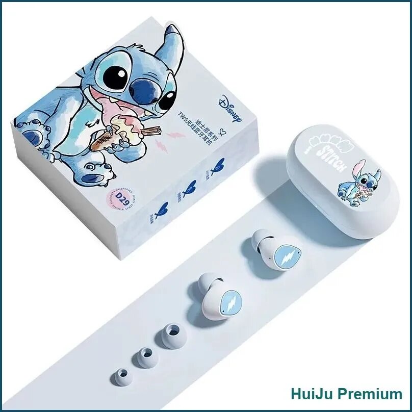 Disney Наушники беспроводные с микрофоном, Bluetooth, USB Type-C, белый