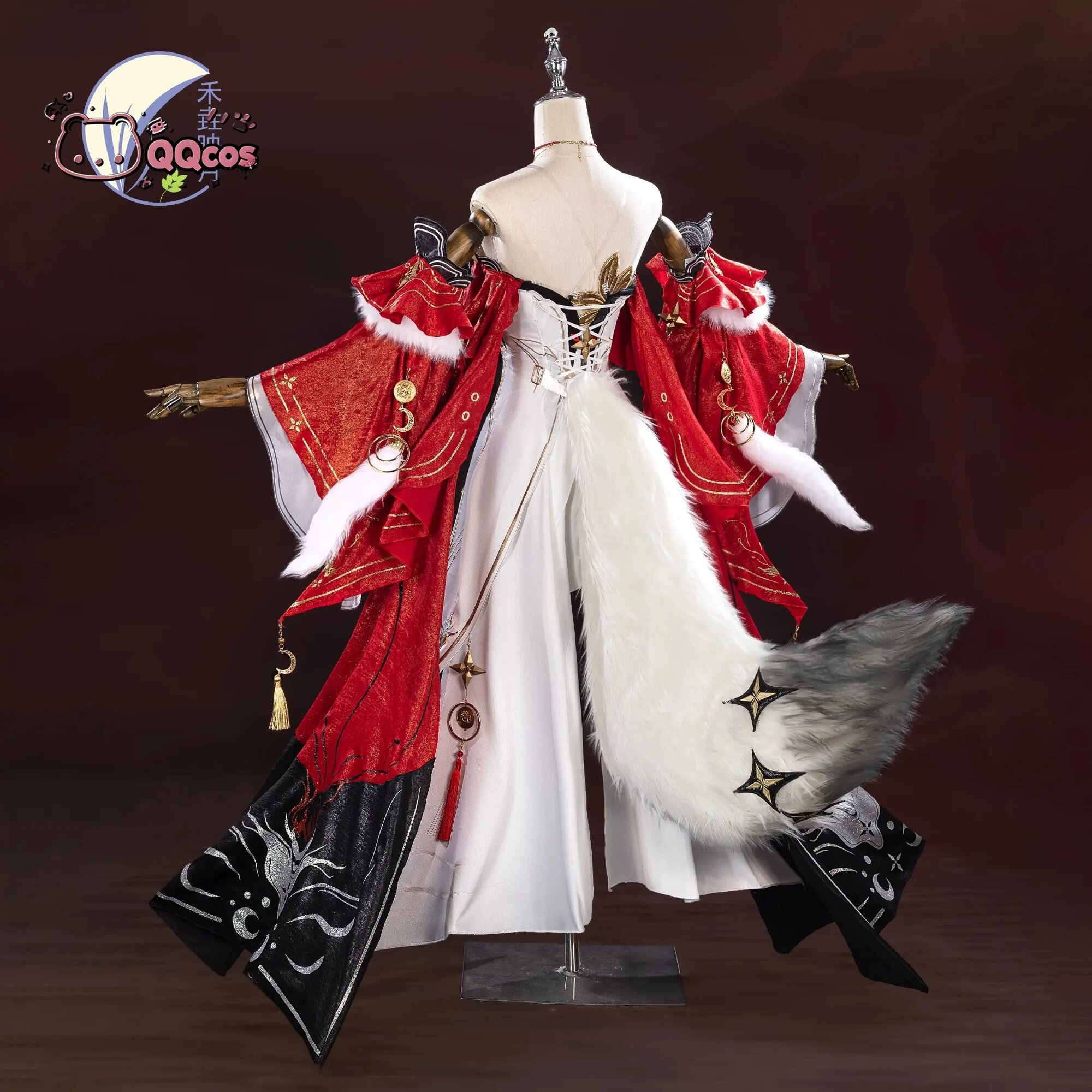 Костюм Хсин Лунная Лиса QQcos, цвет Costume and Tail