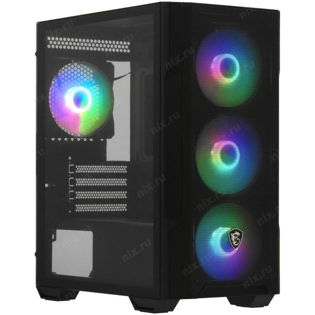 306-7G20R41-HH9 Корпус для ПК MSI MAG FORGE M100R, Global, 1xUSB 3.0, 2xUSB 2.0, 4x120mm ARGB Fan, ESD ARGB Control — фото 1