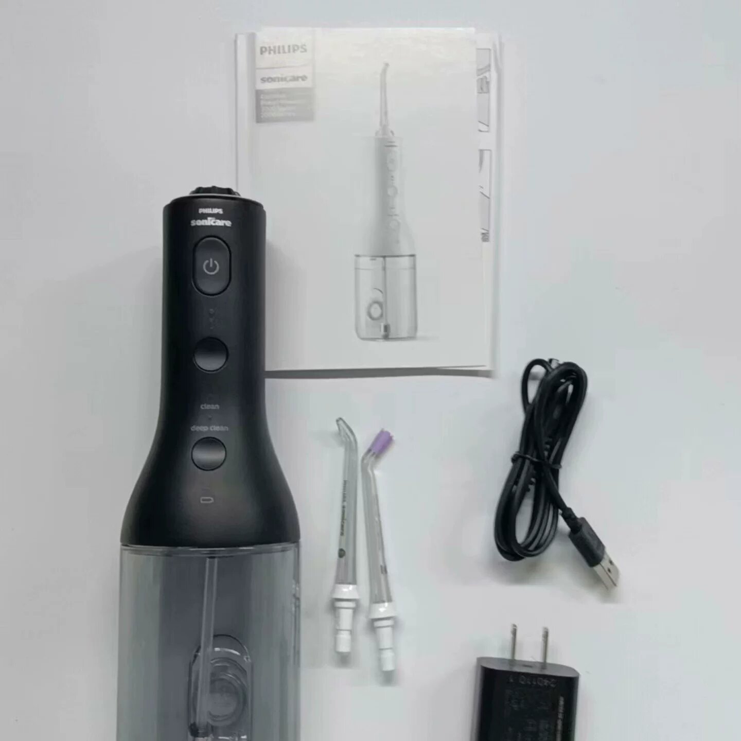 Philips электрический ополаскиватель для зубов, домашний портативный ирригатор, ортодонтический очиститель для зубов, зубной камень HX3826