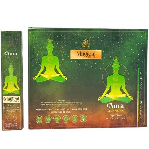 Аромапалочки Очищение Ауры Хималая Aura Cleansing Magical series Himalaya Incense, Блок 12 коробок