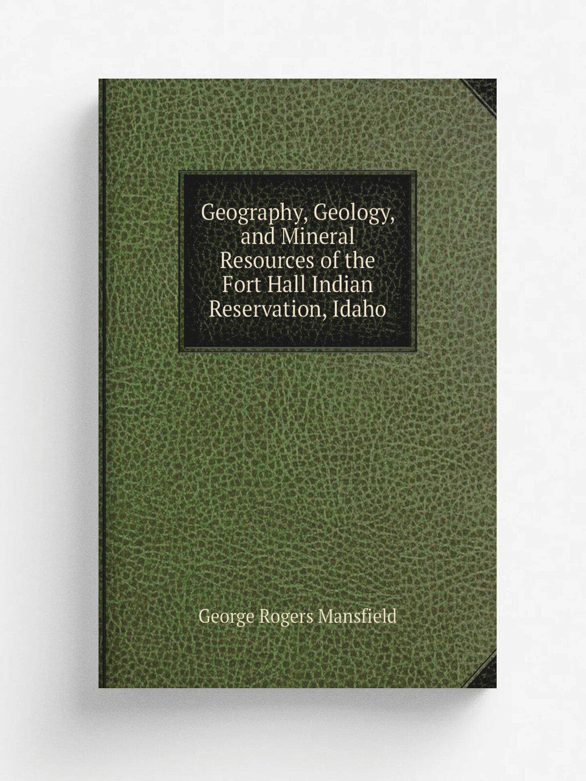 Geography, Geology, and Mineral Resources of the Fort Hall Indian Reservation, Idaho