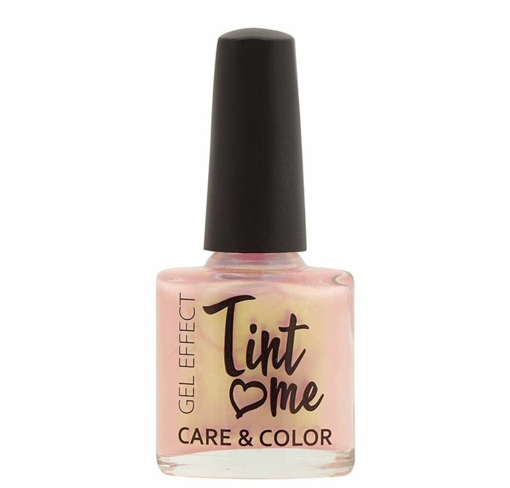 Лак для ногтей TINT ME Care&Color "Feeling Good" тон 47, 10 мл, светло-бежево-телесный перламутр