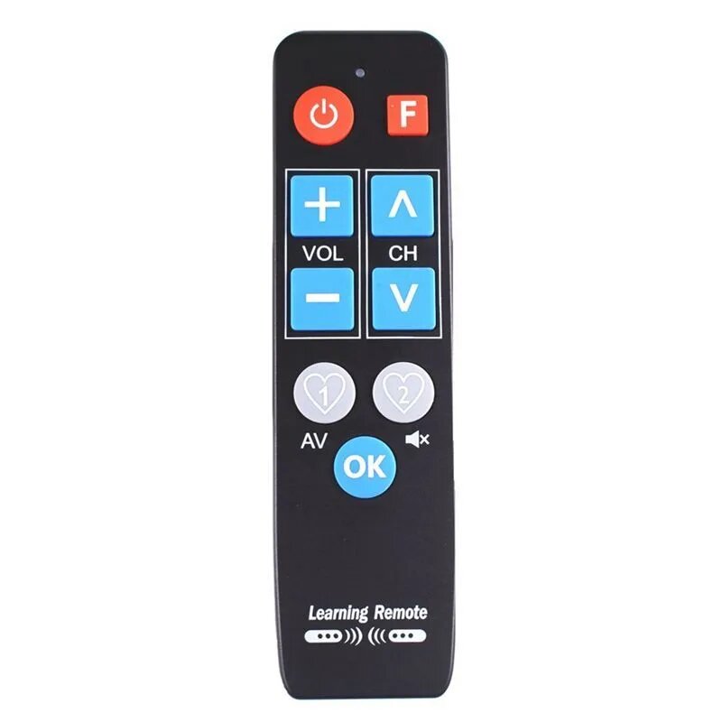 Универсальный инфракрасный пульт ДУ "M-9J", для tv-box, dvd, stb, vcr, телевизора / обогревателя. 9 больших кнопок, обучаемый