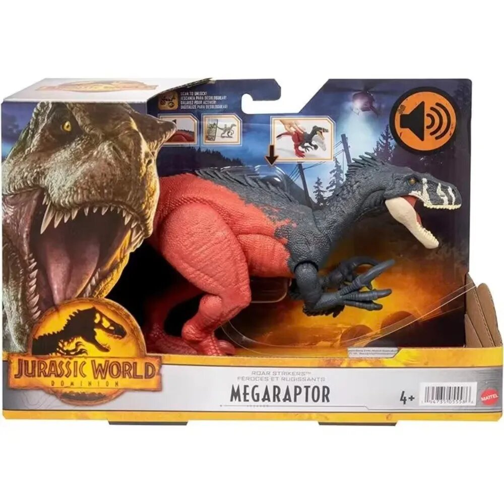 Mattel: Игрушечная фигурка динозавра Мегарраптора из Мира Юрского периода для детей, модель HGP79