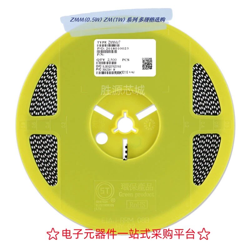 10pcs/ zmm4v7 ll-34 4.7v/0.5w zm4732a ll-41 4.7v/1w