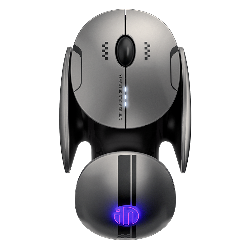 Мышь унисекс Inphic X2 Bluetooth Tri Mode 2.4G, проводная, бесшумная, с зарядкой