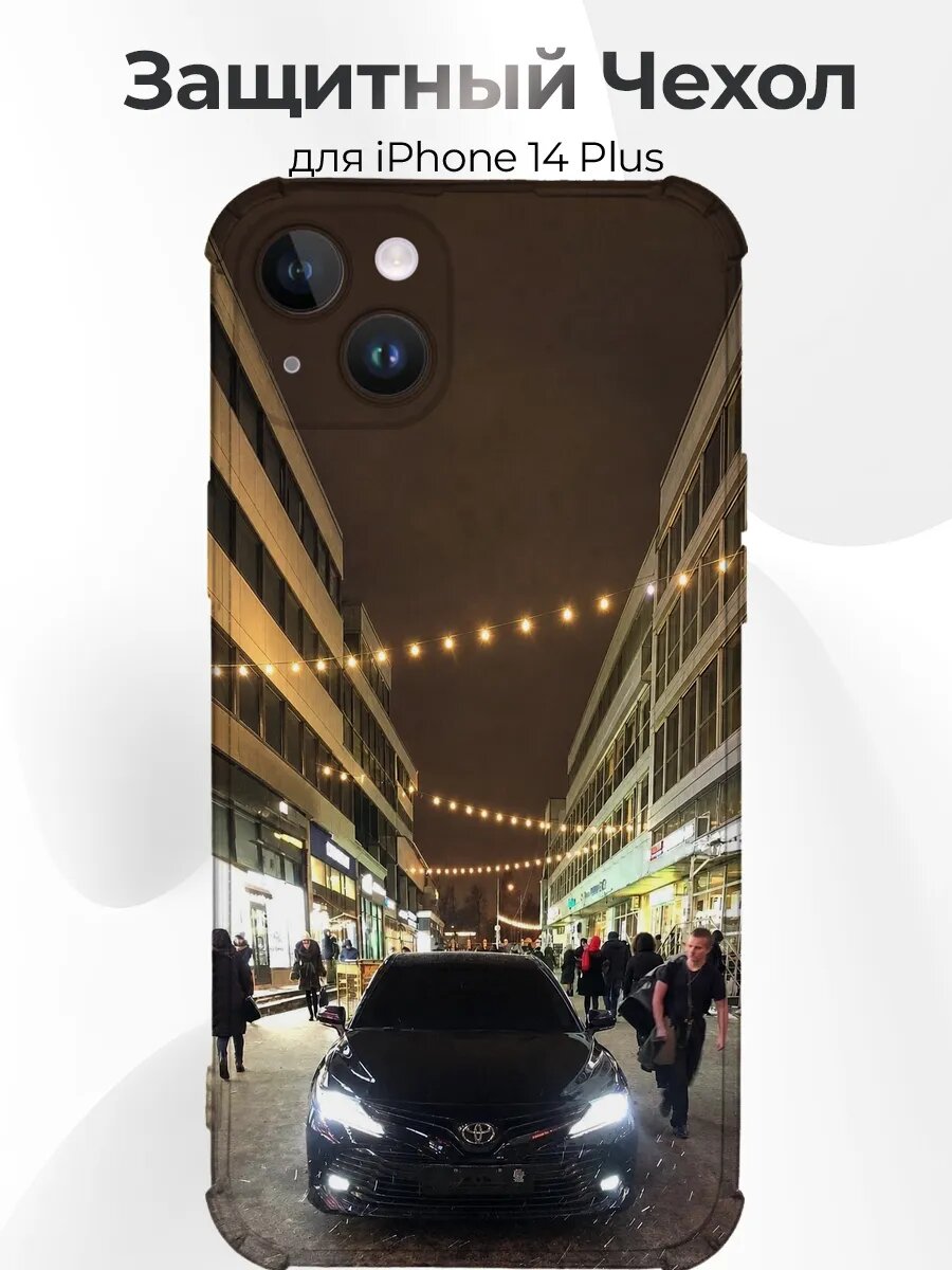 IPhone 14 Plus Чёрная Camry 70 ночью