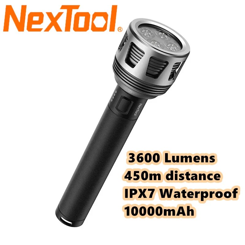 NexTool LED фонарик 3600lm 10000 мАч