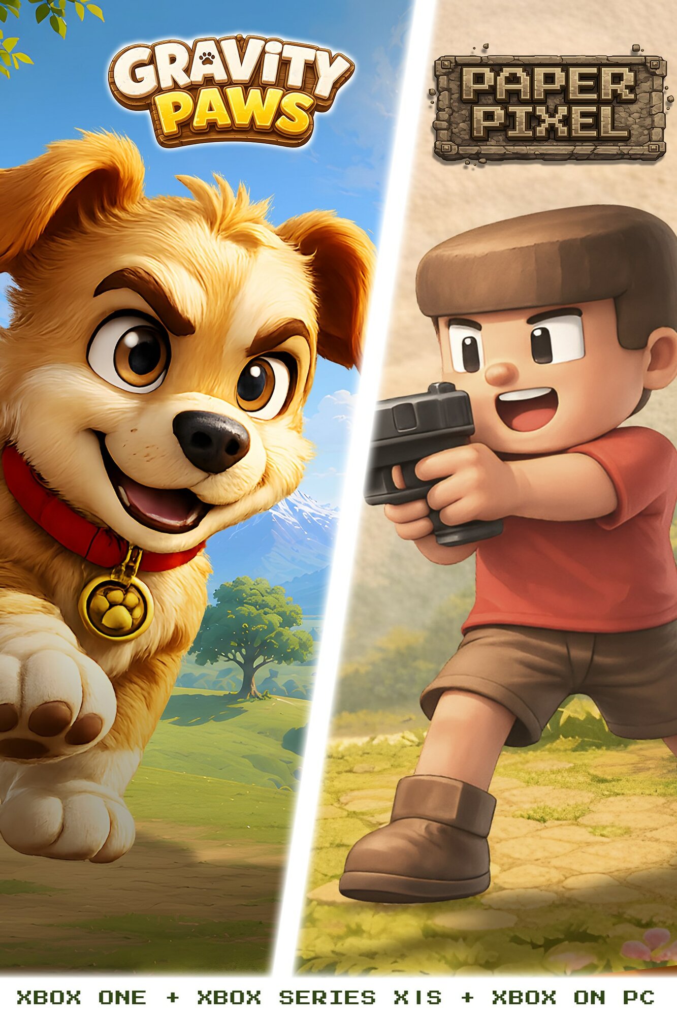 Gravity Paws + Paper Pixel (Bundle) — ключ активации Xbox · PC, Xbox One, Xbox Series X|S · цифровой ключ · любой регион