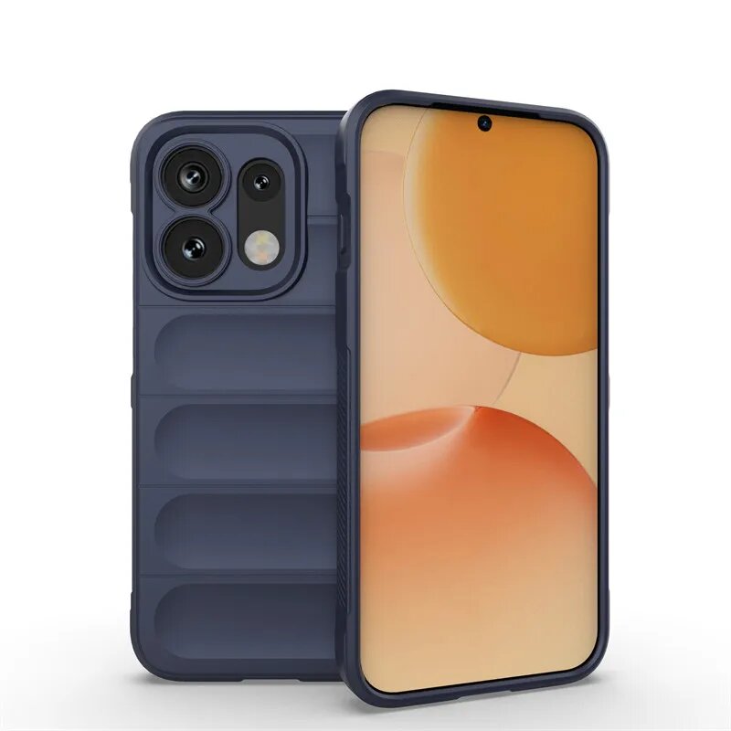 Чехол OPPO Reno16 5G синий, силиконовый бампер