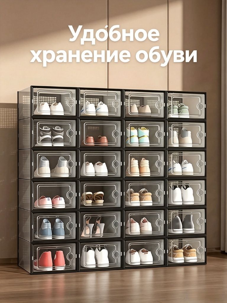 Подставка для обуви 1 шт 33 см x 26 см x 16.5 см черный