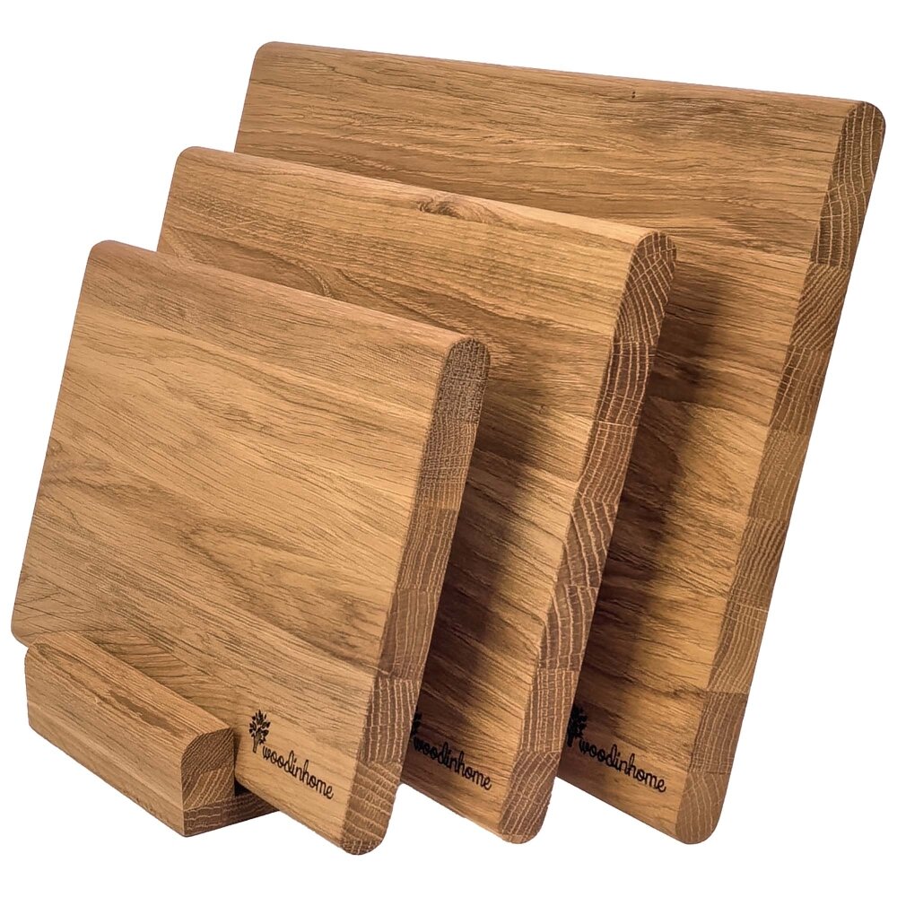 Комплект из 3-х разделочных досок Woodinhome CB001ONKIT3, дуб