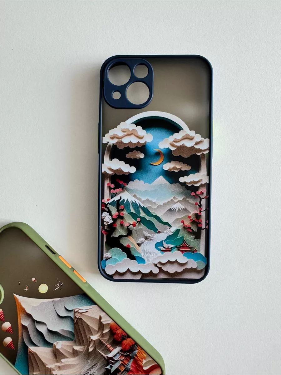 Чехол-Накладка для смартфона Apple iPhone 13, материал силикон, цвет синий — фото 1
