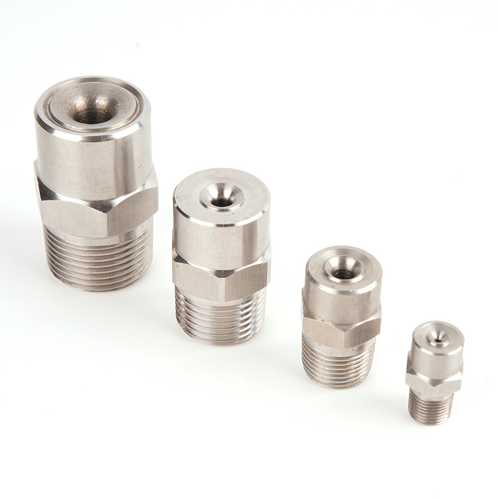 Форсунка BBW 1/4" BSPT, Нержавеющая Сталь 304, Широкий Угол, Полноконусное Водяное Распыление, 1 Шт.