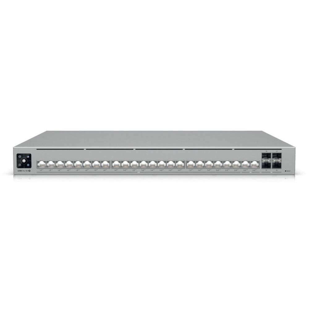UBIQUITI USW-Pro-HD-24-PoE PoE-коммутатор в стойку, 22х 2.5G RJ45, 2х 10G RJ45, 4х 10G SFP+, раздача 600 Вт