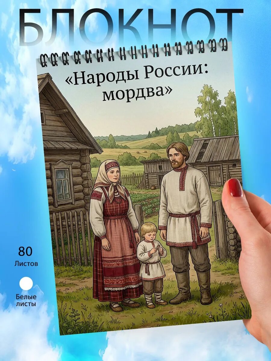 Блокнот А6 - Народы России - Мордва