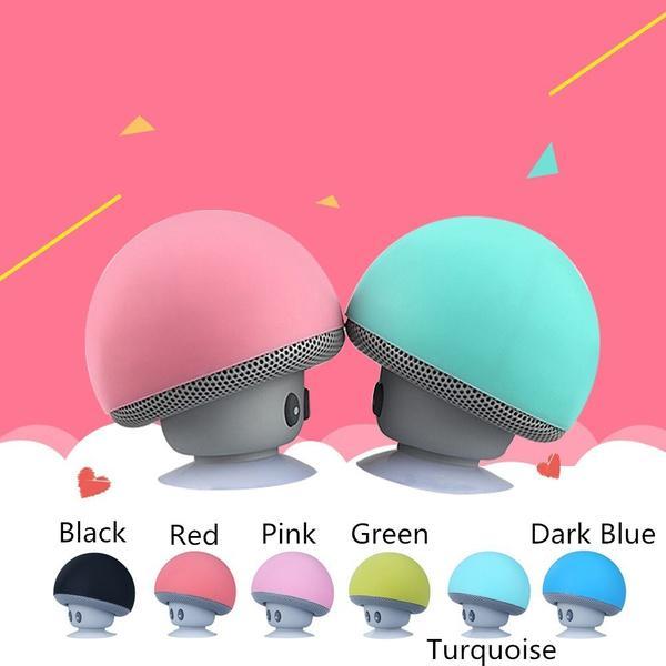 Колонка bluetooth mushroom design с 50 подключениями для спорта и развлечений желтый