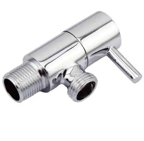 Кран угловой с отражателем хромированный TIM 1/2"х3/4" (80)