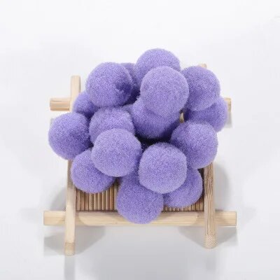 Помпоны фиолетовые 11purple blue 8-30 мм
