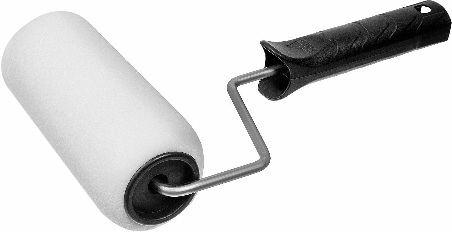 Малярный валик STAYER, поролон, 44 х 150 мм, бюгель 6 мм, ворс 2 мм, водоэмульсионные, акриловые краски, эмаль 0360-14_z01