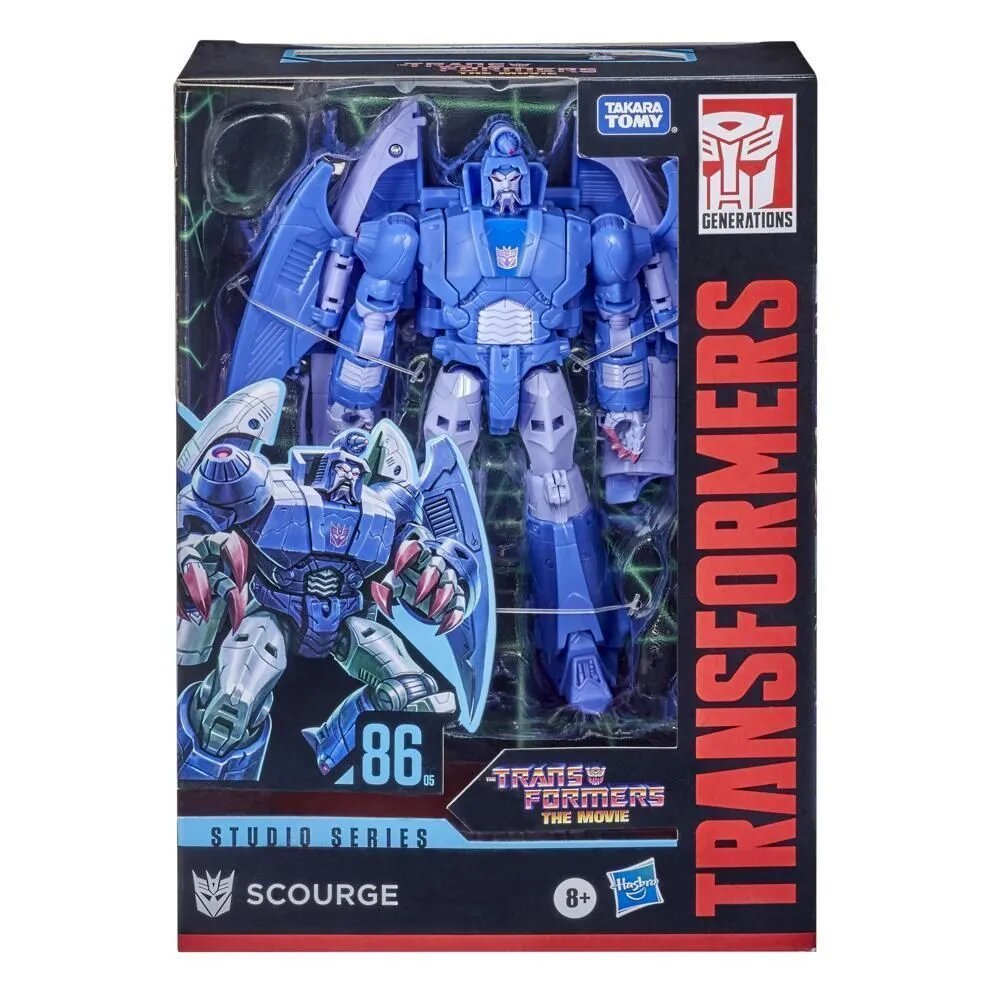 Трансформеры игрушки Hasbro Transformers Studio Series Voyager The Transformers: The Movie 86-05 Scourge (16.5cm) F0713