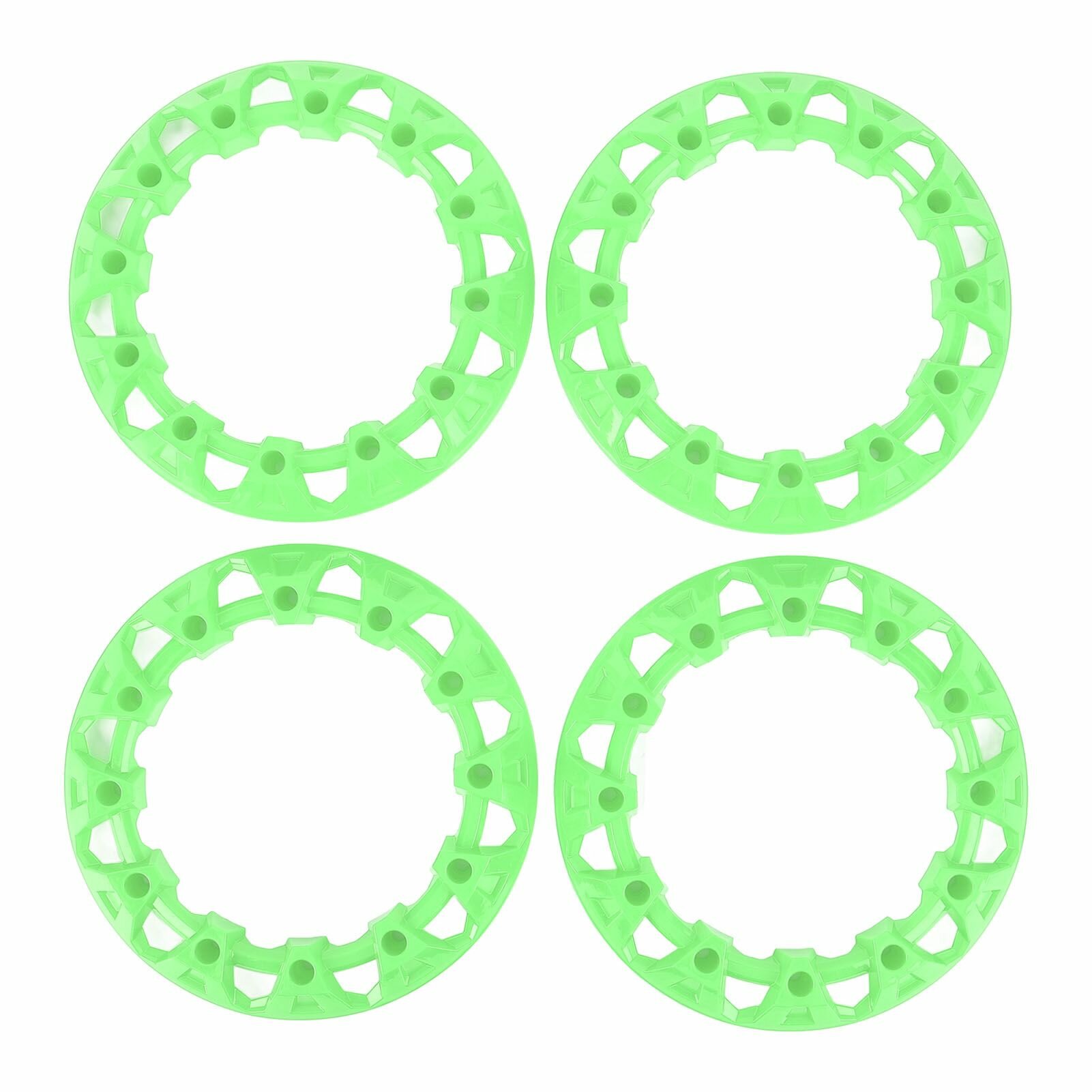 4 шт. 8-дюймовый колпак колеса квадроцикла, защита ступицы, декор, устойчивый к царапинам пластиковый колпак ступицы, универсальная накладка для картинга, зеленый цвет