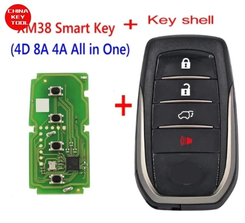 Xhorse XSTO01EN для Toyota XM38 Smart Key 4D 8A 4A «все в одном» с для KEY TOOL Plus Max VVDI2 VVDI Mini Поддержка обновления DAKA4 BUTTONS SUV
