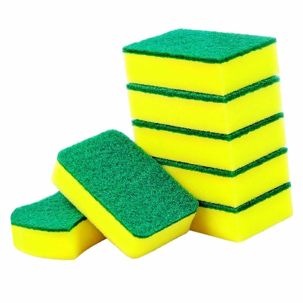 Кухонная губка для мытья посуды, Пластиковый пакет из 20 штук