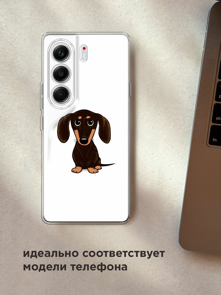 Чехол на Tecno Camon 40 Pro 5G / Текно Камон 40 Про 5G с принтом "Маленькая такса" — фото 1