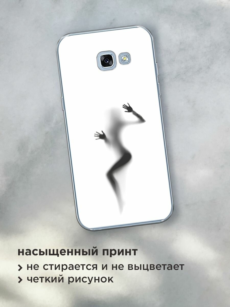 Чехол на Samsung Galaxy A5 2017 / Самсунг Галакси А5 2017 с принтом "Девушка в душе" — фото 1