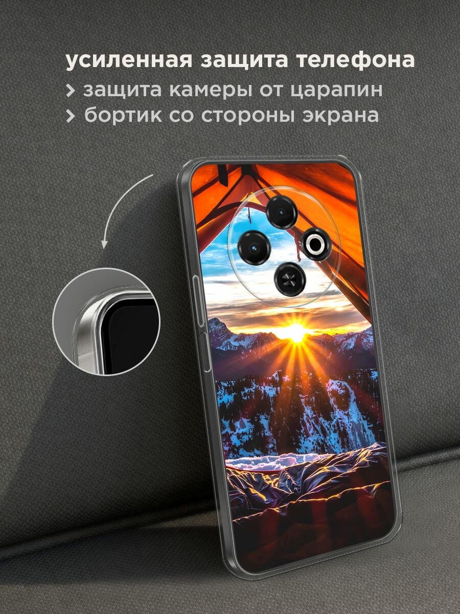Чехол на Tecno Spark 30C / Текно Спарк 30C с принтом "Горы 7" — фото 1