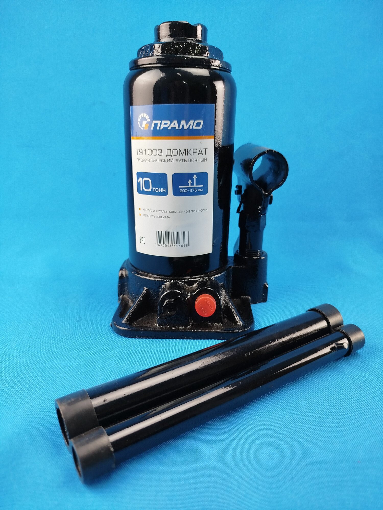 Домкрат бутылочный "прамо" 10т, 230-460мм