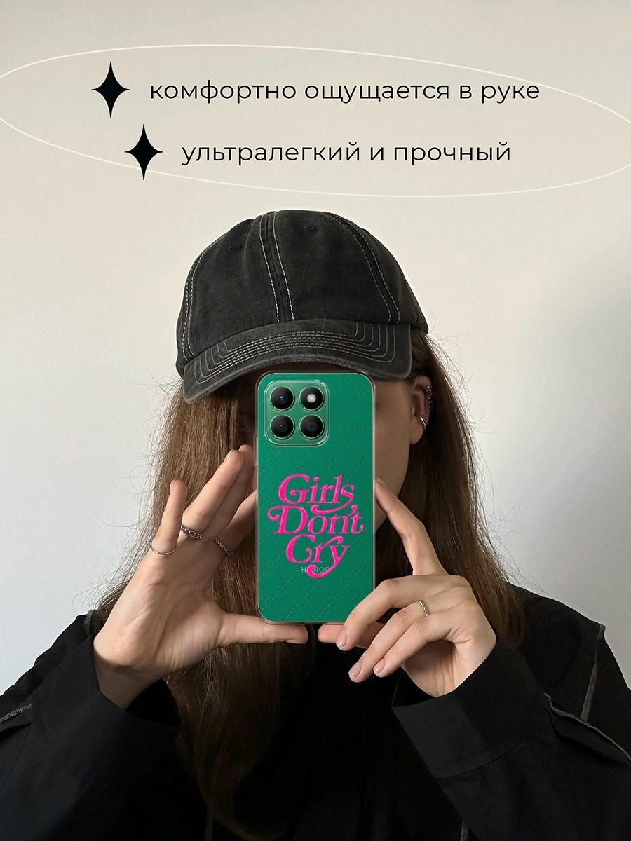 Чехол на Honor X8B / Хонор X8B с принтом "Девочка не плачь" — фото 1