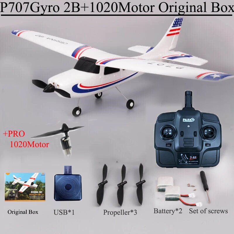WLTOYS Радиоуправляемый самолет P707G Cessna 182