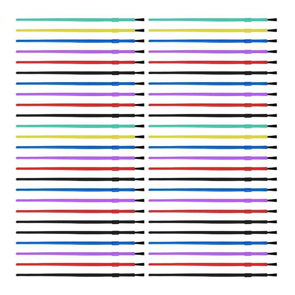 50 шт, маленькие кисточки своими руками, малярные кисти (случайное смешивание цветов)-16 смешанных цветов