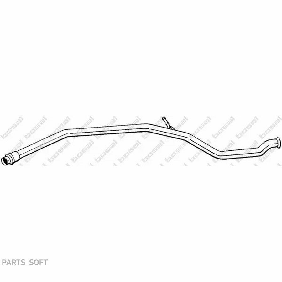 Труба промежуточная PEUGEOT 206 00-03 от официального дистрибьютора, BOSAL, артикул 947005