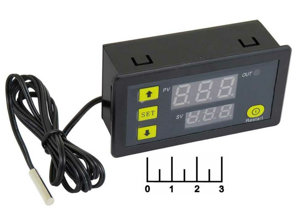 Термореле 220VAC 10A/220VAC 2200W (-55.+120C) W3230 (010152Q)