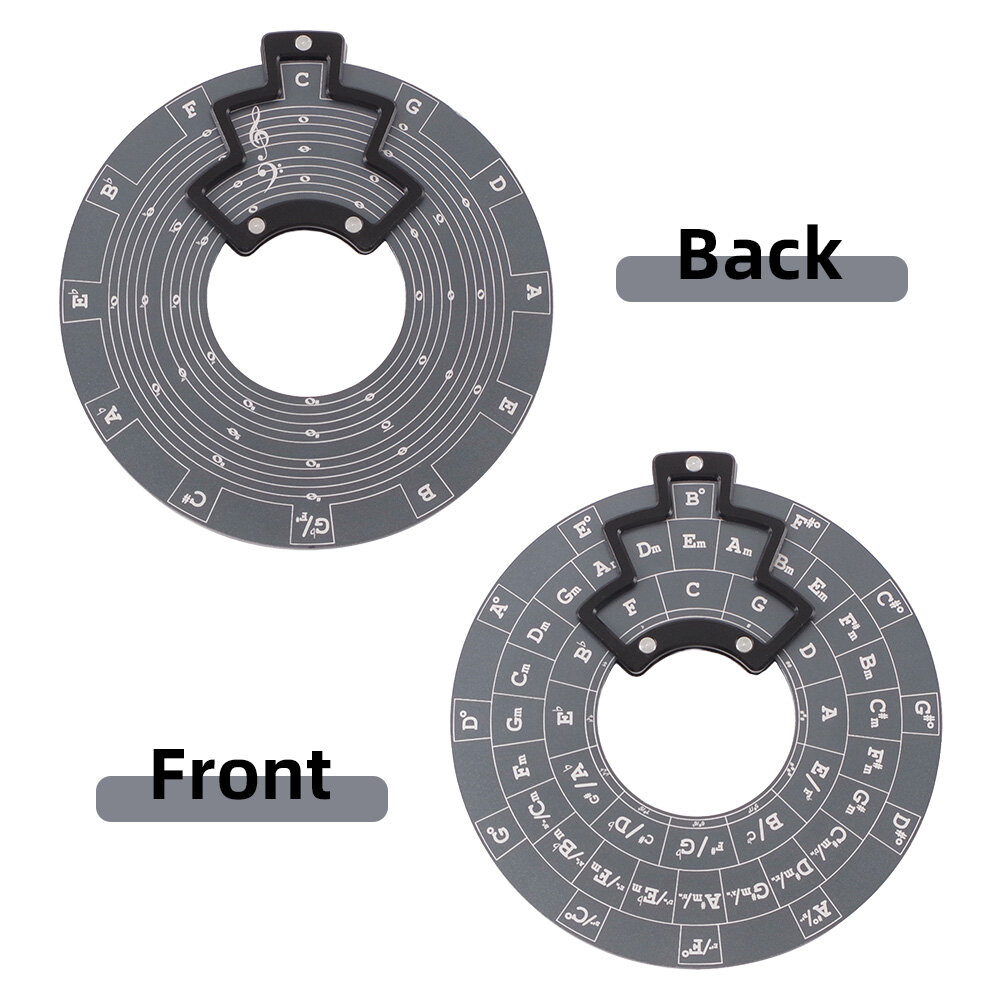 Инструмент для изучения мелодий из алюминиевого сплава, круг квинт, инструмент для изучения теории музыки, инструмент для изучения аккордов, инструмент для изучения мелодий, инструмент для изучения нотного стана с кругом пятой степени