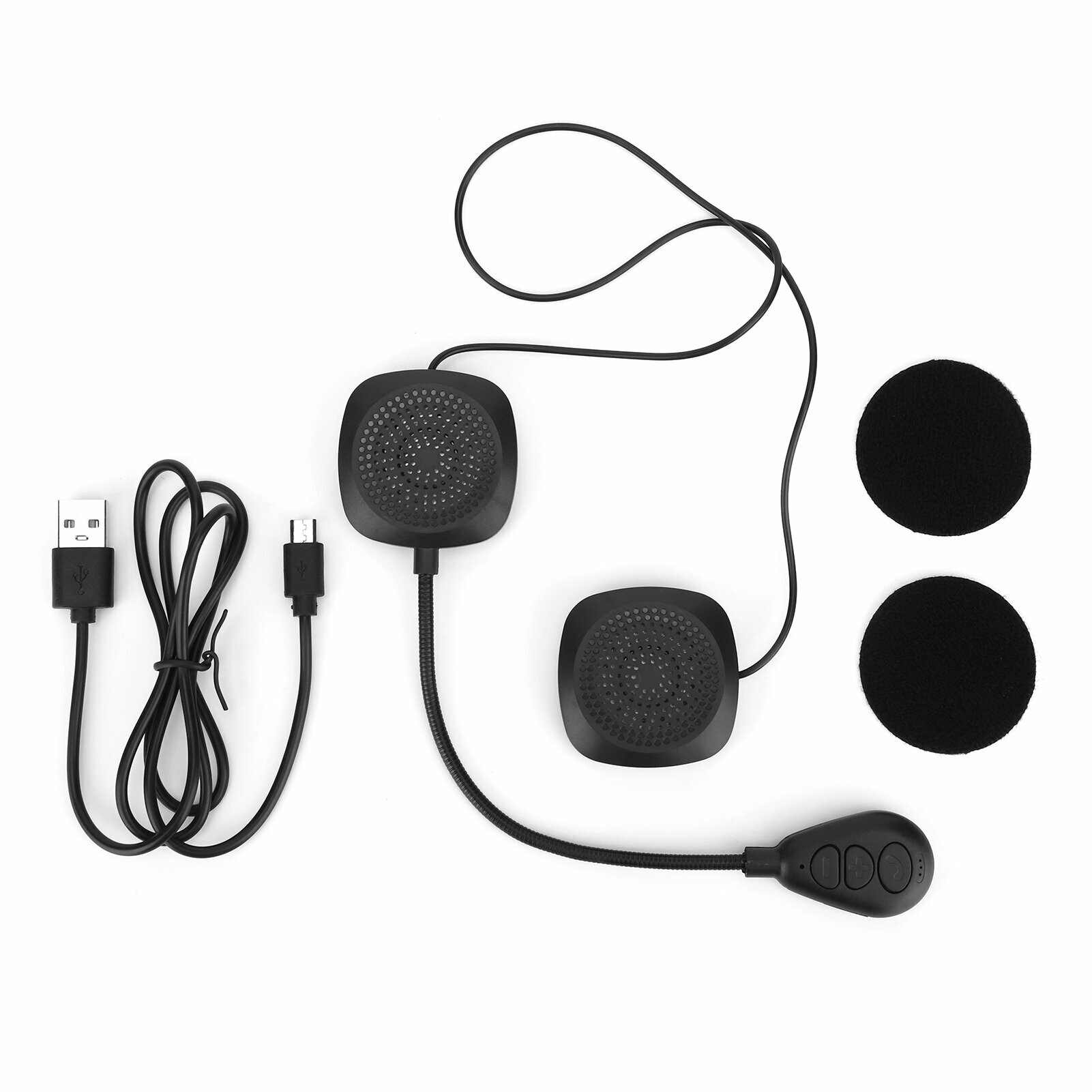 Мотоциклетные Bluetooth наушники для шлема, беспроводной динамик, громкая связь, гарнитура на голове