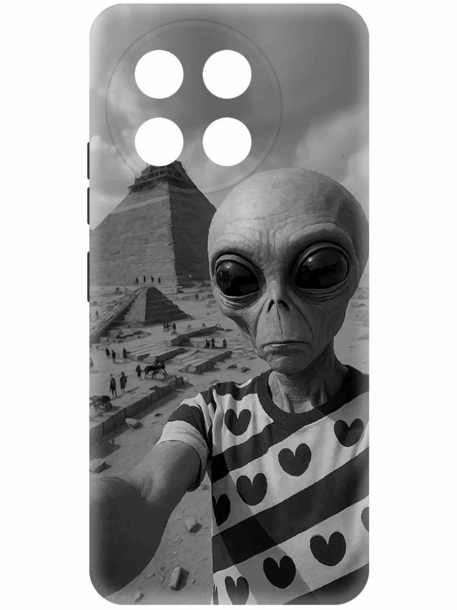 Чехол-накладка Krutoff Soft Case Турист для TECNO Spark 30 Pro черный