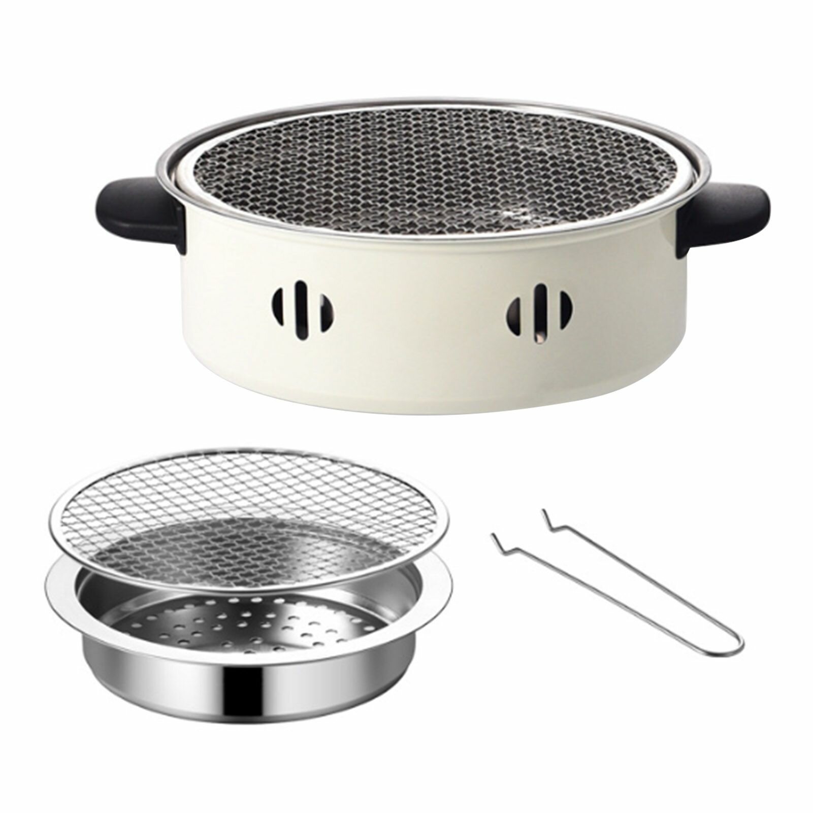 Угольный гриль-барбекю, универсальный, устойчивый к деформации, портативный гриль-барбекю для внутреннего и наружного кемпинга