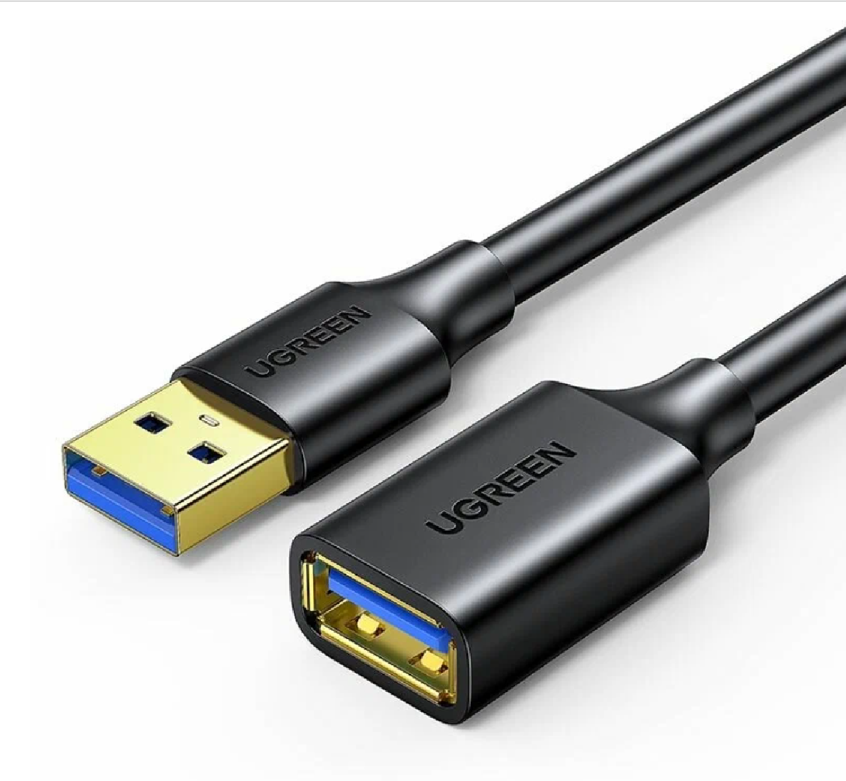 Кабель UGREEN US129 (30127) USB 3.0 Extension Male Cable. Длина: 3м. Цвет: черный