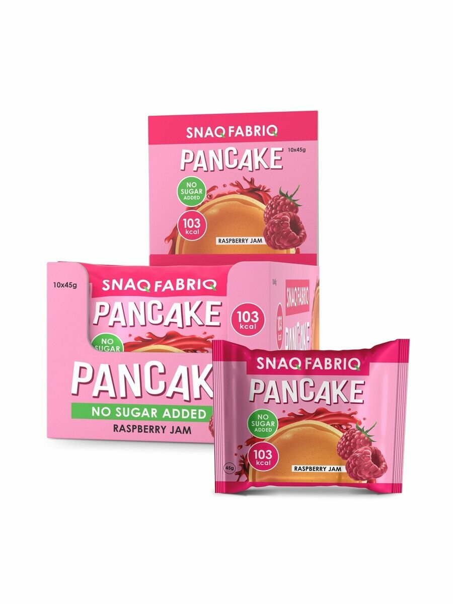 Панкейк Snaq Fabriq "Малиновый джем", 10шт х 45г