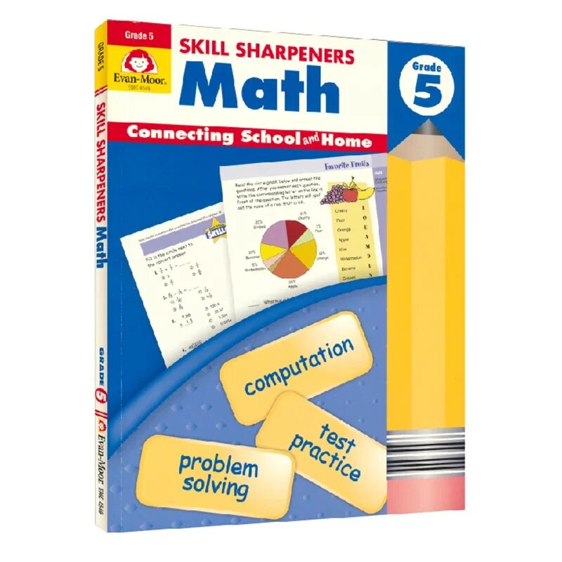 Evan-Moor Skill Sharpeners: Math, Grade 5 Workbook