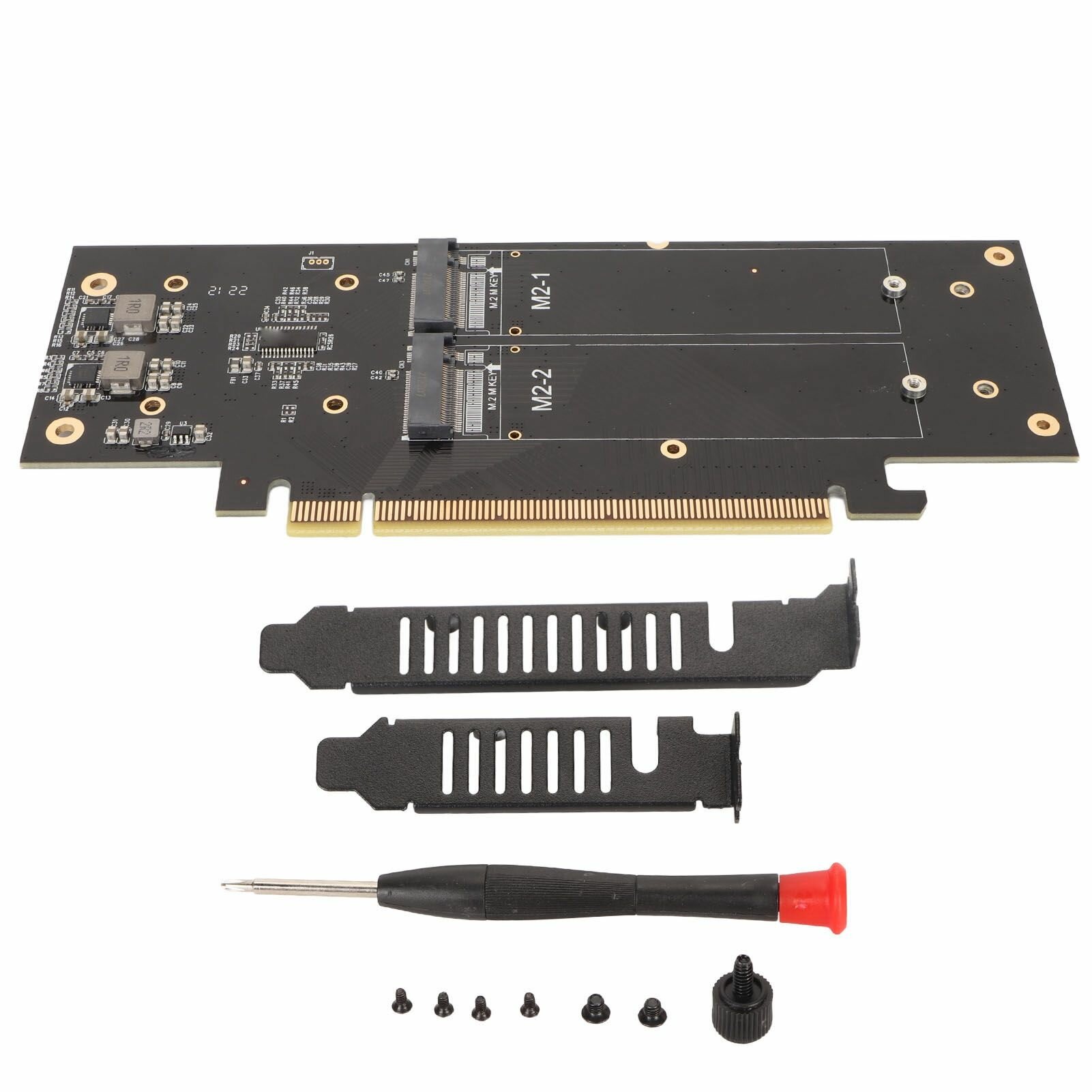 Адаптер NVMe to PCI-E x16, 4 слота M.2, для редактирования видео